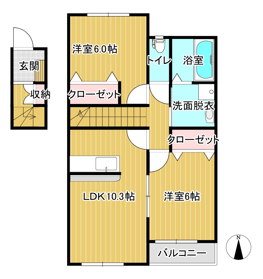 【賃貸物件情報】南城小学区 築4年 アパート 2LDK♪ | 【大一土地】 ～花巻の不動産のことなら～