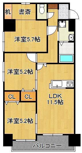 【新着】八幡西区下上津役の「2・3LDK」賃貸マンション 「アン・レーヴ」 | 【公式】北九州賃貸ネット｜不動産のデパートひろた