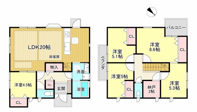 ★販売情報★草津市南笠町・中古戸建！5SLDK♪駐車3台可！LDK20帖！床暖房付 | 草津市・栗東市・守山市などの不動産情報はstyleまで！