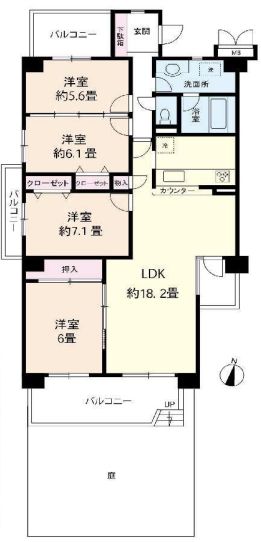 吉川駅徒歩18分 中古マンション4LDK 2280万円 吉川市栄町782-1 モアステージC | 三郷・吉川 不動産ナビ